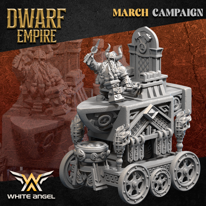 3D Printable DWARF ANVIL CHARIOT - DWARF EMPIRE (MARCH 2025 CAMPAIGN ...