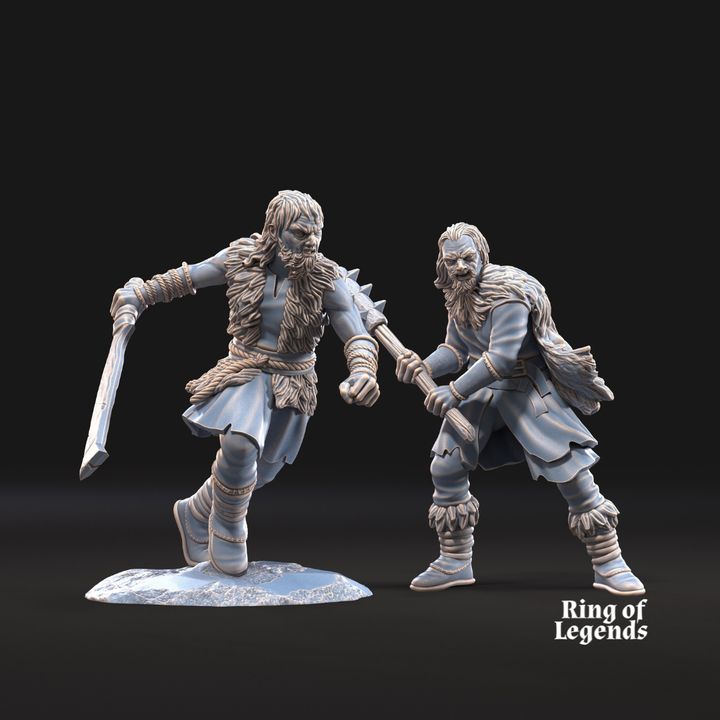 3D Printable 5x Two-Handed Weapon | Fellmount Reavers | Ring of Legends ...