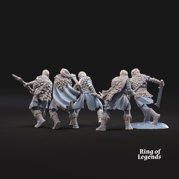 3D Printable 5x Two-Handed Weapon | Fellmount Reavers | Ring of Legends ...