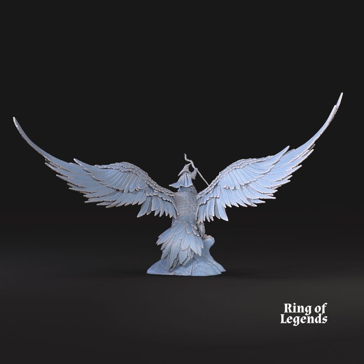 3D Printable Mage | Free Forest | Ring Of Legends by Davale Games