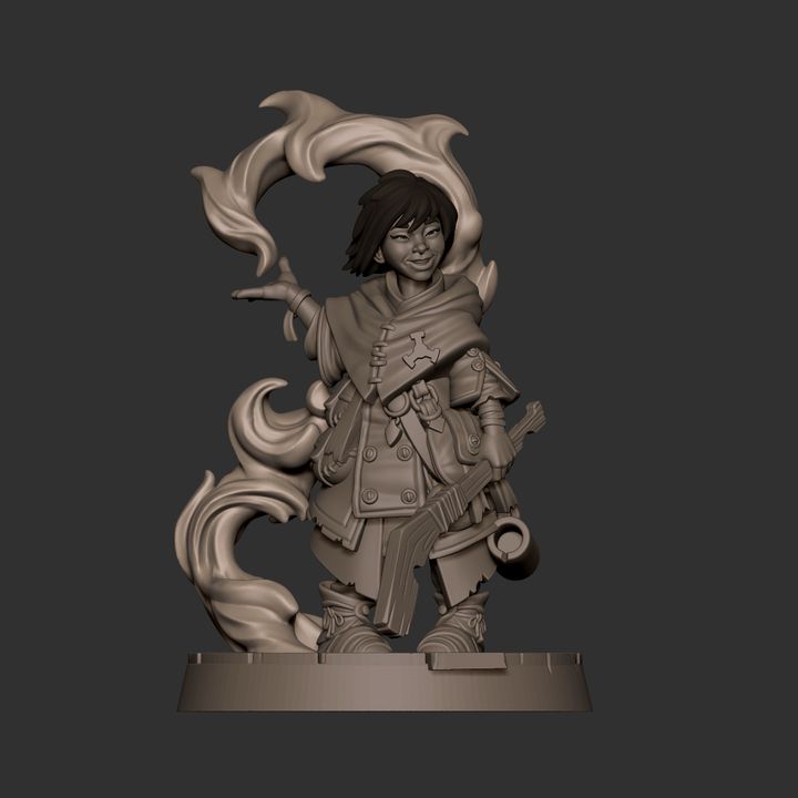 3D Printable Human Kineticist (2 Versions) by Bite the Bullet