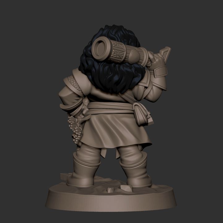 3D Printable Dwarf Gunslinger by Bite the Bullet
