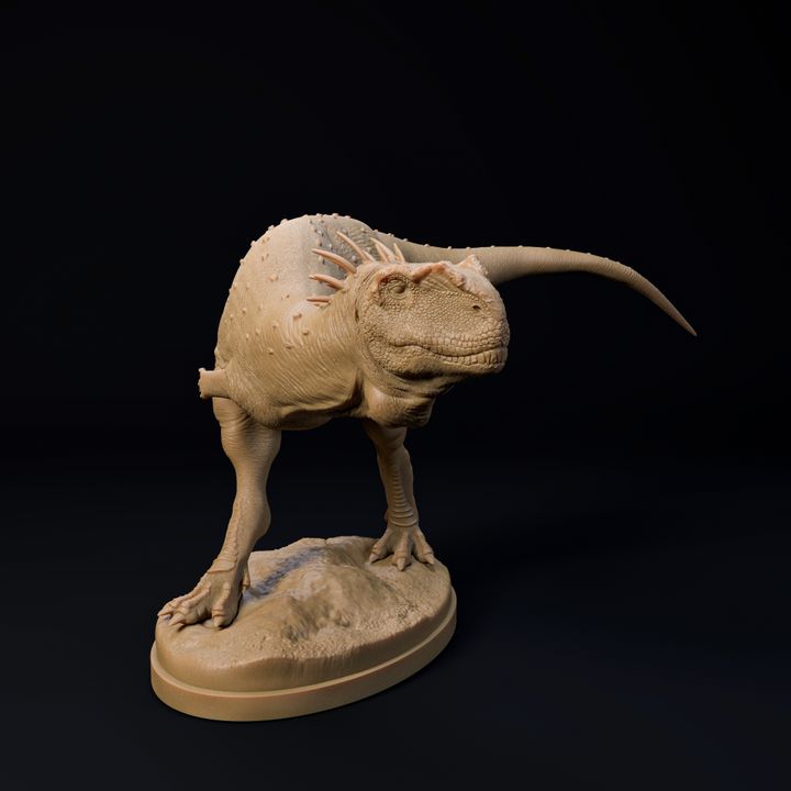 3D Printable Rugops standing 1-35 scale pre-supported dinosaur FREE ...
