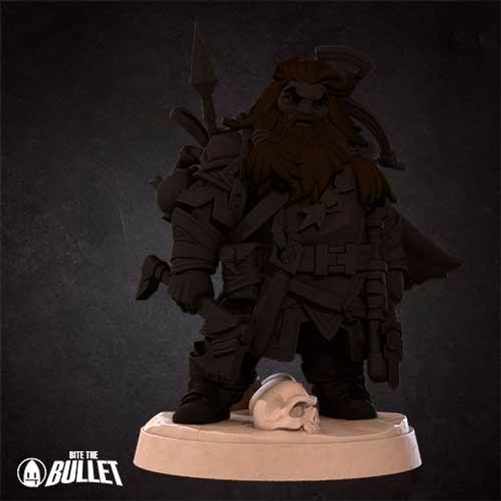 3D Printable Dwarf Ranger by Bite the Bullet