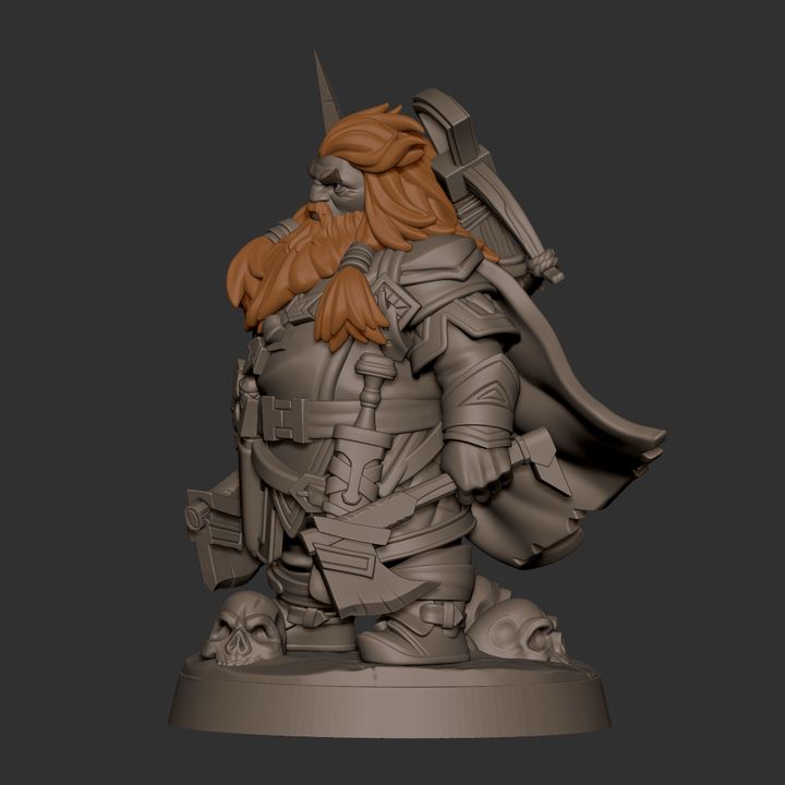 3D Printable Dwarf Ranger by Bite the Bullet