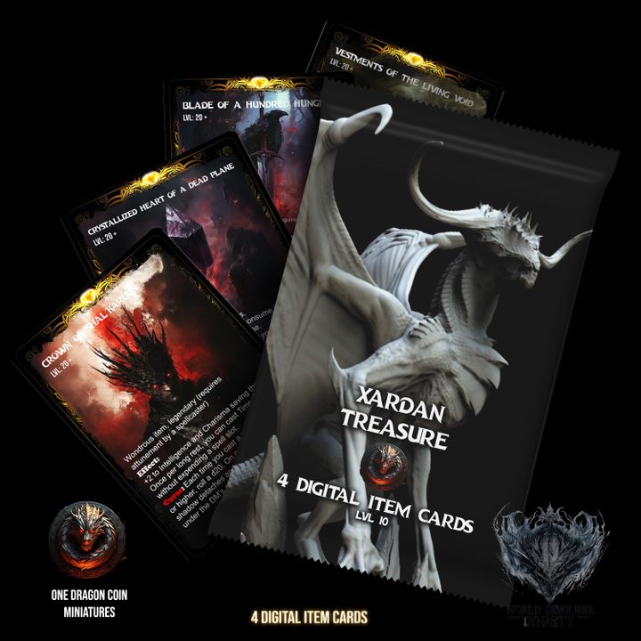 3D Printable Xartan, World Devourer Demon Dragon by One Dragon Coin ...