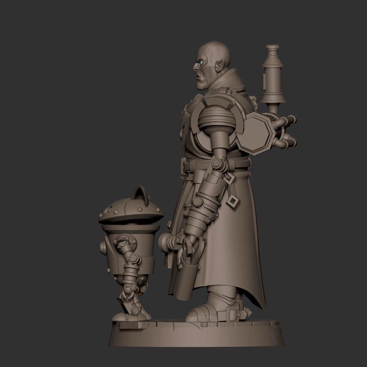 3D Printable Half-Orc Inventor (+Robot) by Bite the Bullet