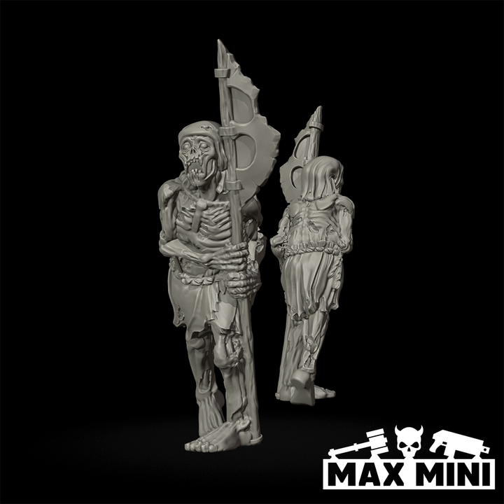 3D Printable Desert Zombies Group 1 by Max Mini