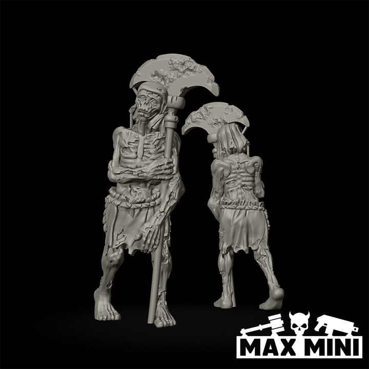 3D Printable Desert Zombies Group 1 by Max Mini