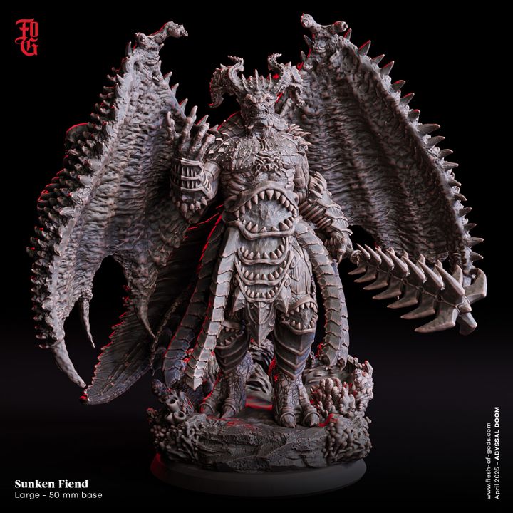 3D Printable Sunken Fiend by Flesh of Gods
