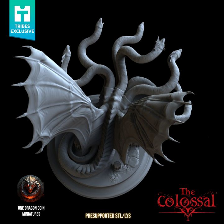 3D Printable Colossal Hydra by Spirit of Resin Miniatures