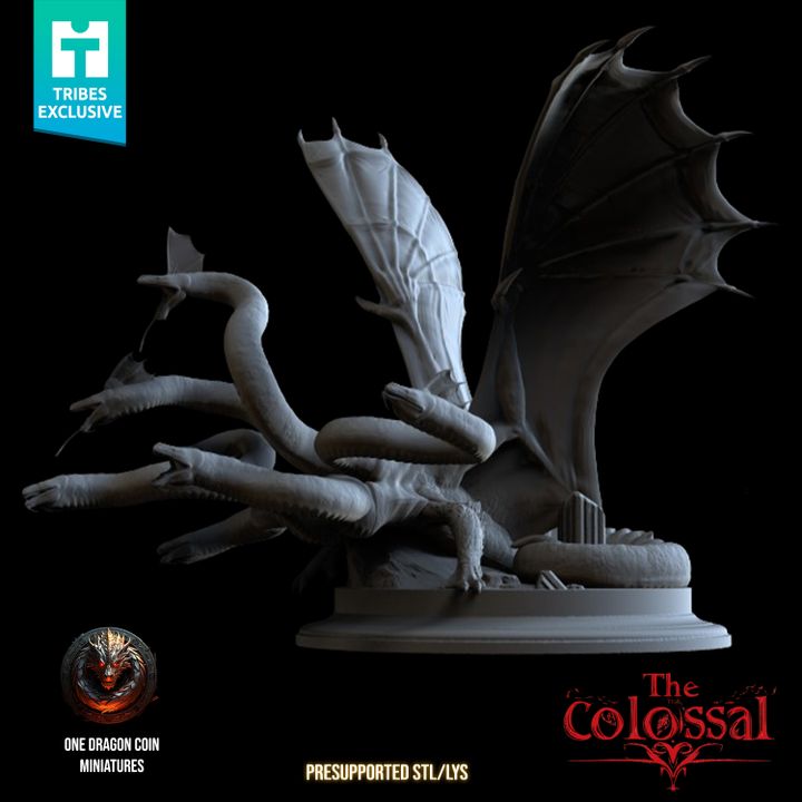 3D Printable Colossal Hydra - Collection by Spirit of Resin Miniatures