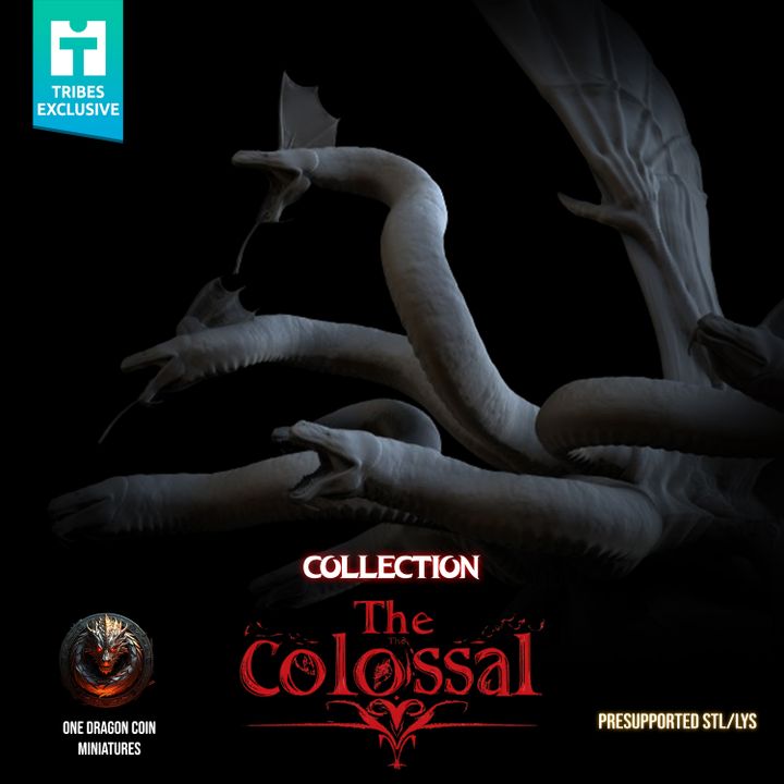 3D Printable Colossal Hydra - Collection by Spirit of Resin Miniatures