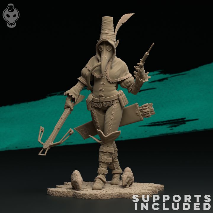 3D Printable Emily Feilya, Elf Assassin by Abyssoul