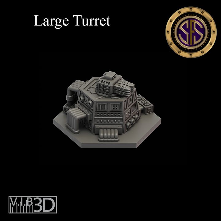 3D Printable Terrain Turret Pack by Soul Forge Studio