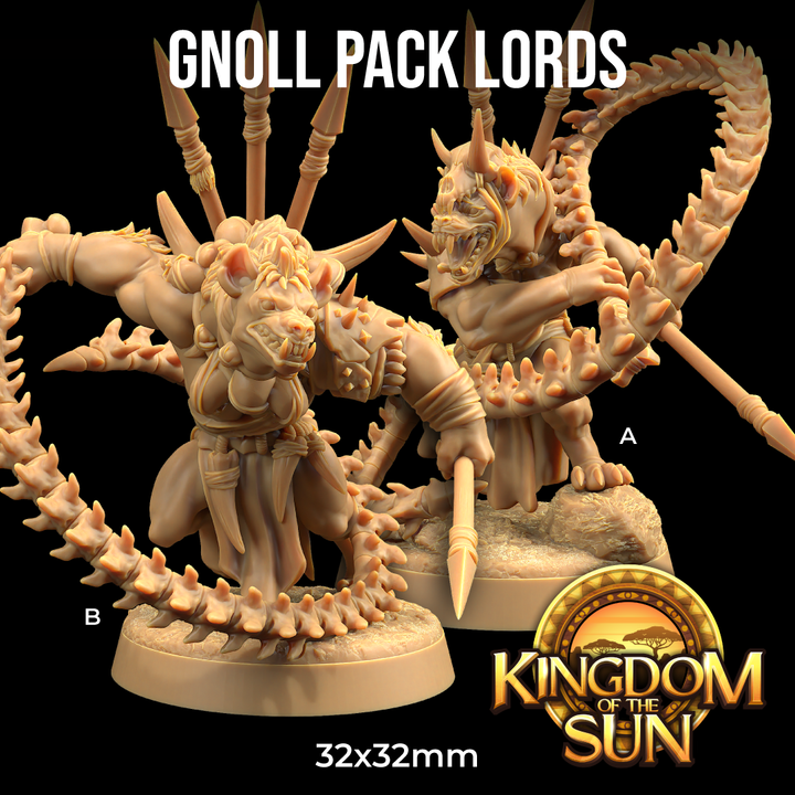 3D Printable Gnoll Pack Lords | PRESUPPORTED | Kingdom of the Sun by ...