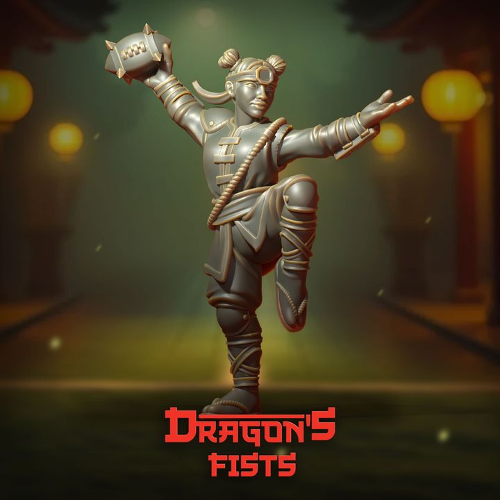 3D Printable Dragon Thrower 1 by Punga Miniatures