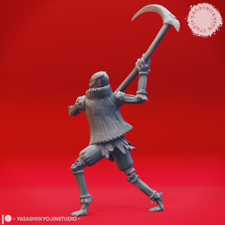 3D Printable Scarecrow - Scythe - Tabletop Miniature (Pre-Supported) by ...