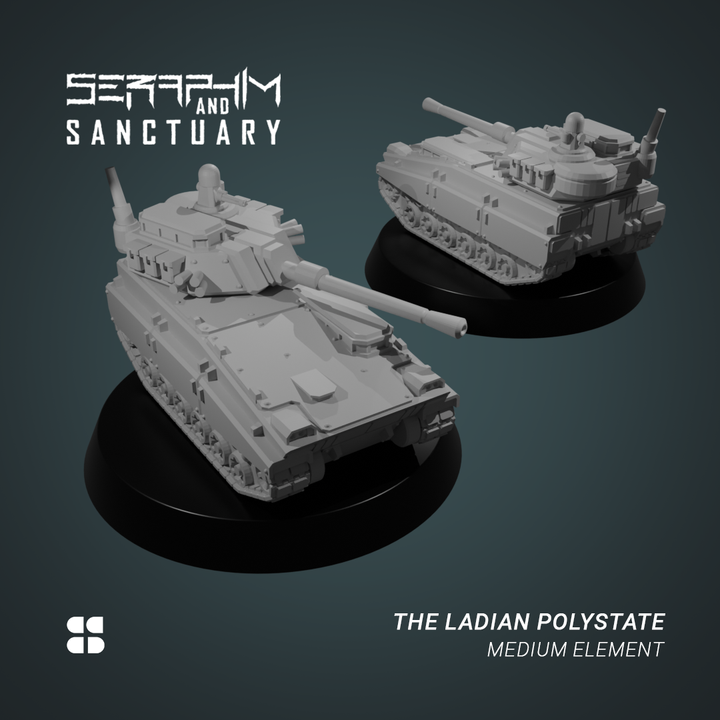 3D Printable The Ladian Polystate Medium Element - Seraphim and ...