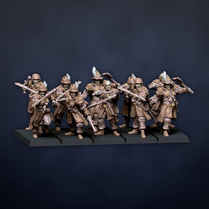 3D Printable State militia by Dragon's Lake Miniaturas