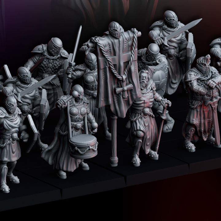 3D Printable in Baphomet's shadow 32mm by DDF Models and Miniatures