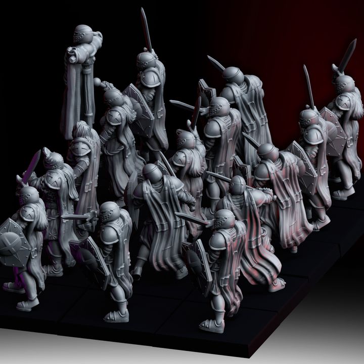 3D Printable in Baphomet's shadow 32mm by DDF Models and Miniatures