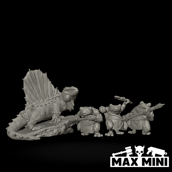 3D Printable Salamander and Frog Crew by Max Mini