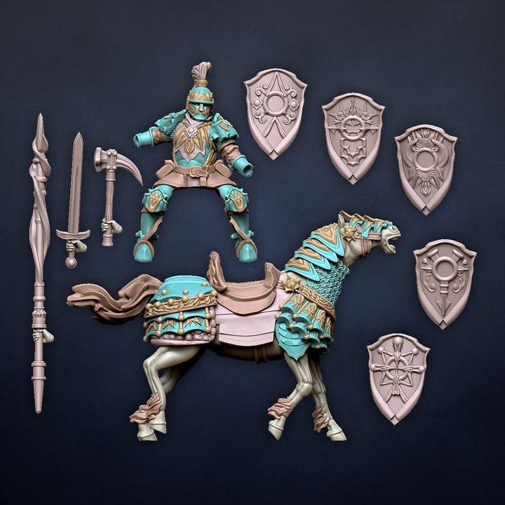 3D Printable Knightly Orders by Dragon's Lake Miniaturas