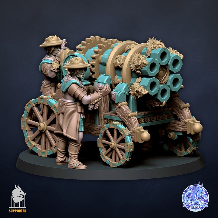 3D Printable Volley Gun by Dragon's Lake Miniaturas