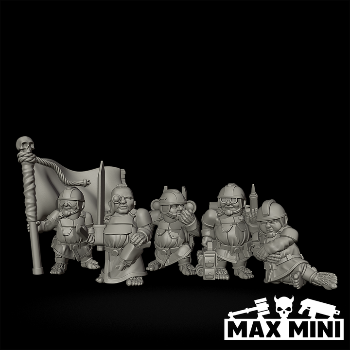 3D Printable Half Guard Command Squad by Max Mini