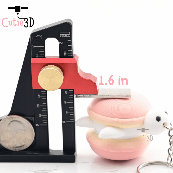 3D Printable Cutie3D Macaron Turtle Keycap Fidget Clicker Keychain ...