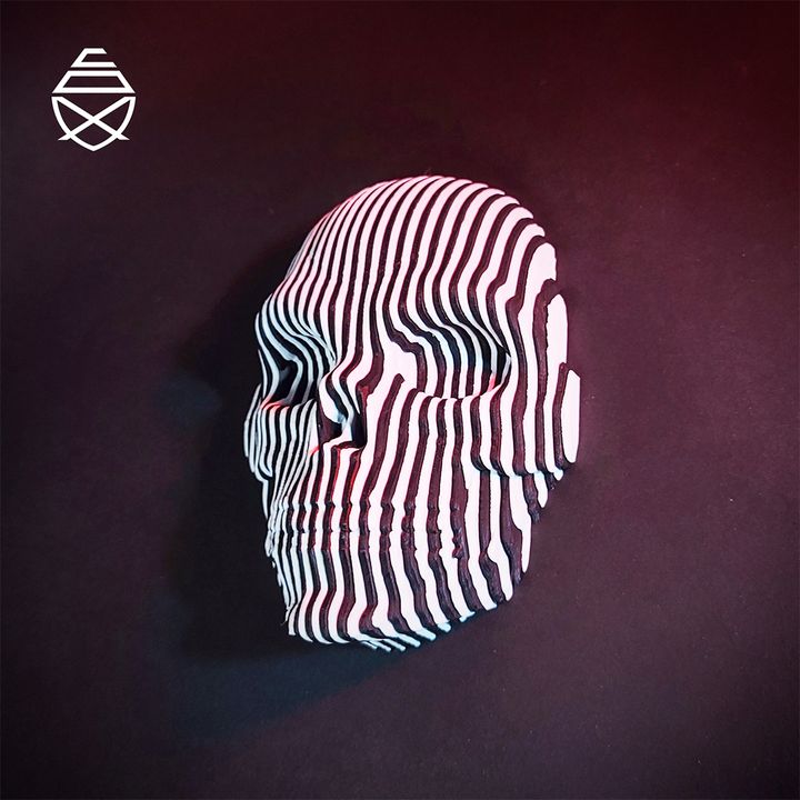 3D Printable Quantum Skull by PipeCox