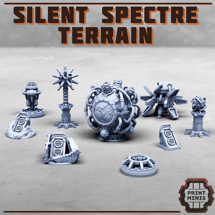 3D Printable Silent Spectres Gang Traps by Print Minis