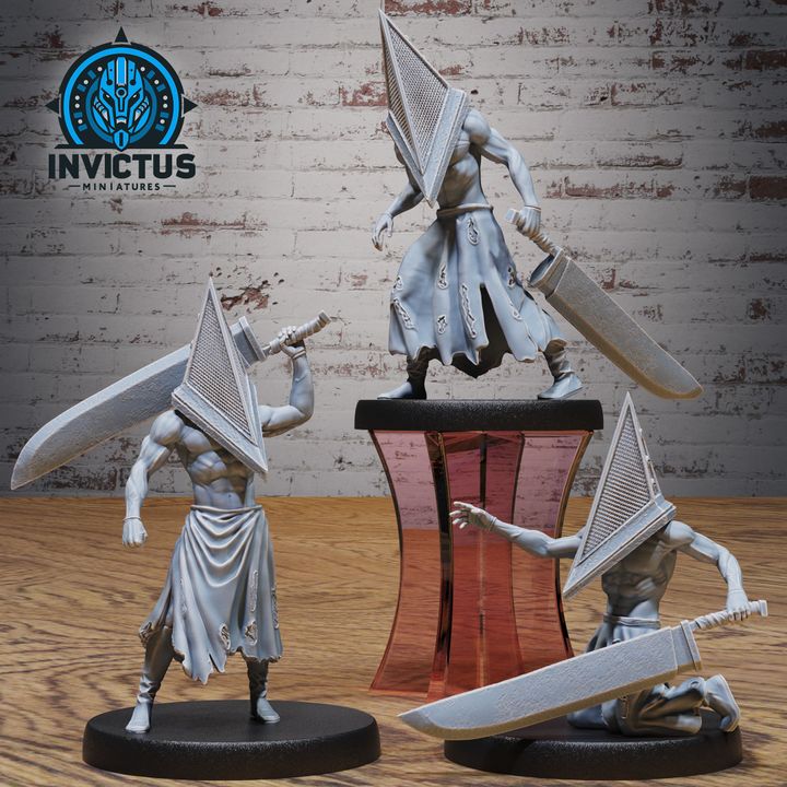 3D Printable Crimson Executioner Set / Pyramid Head Warrior / Humanoid ...