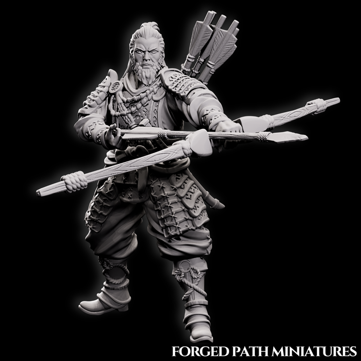 3D Printable Samurai Archer STL Files – 5 Printable Miniatures for ...