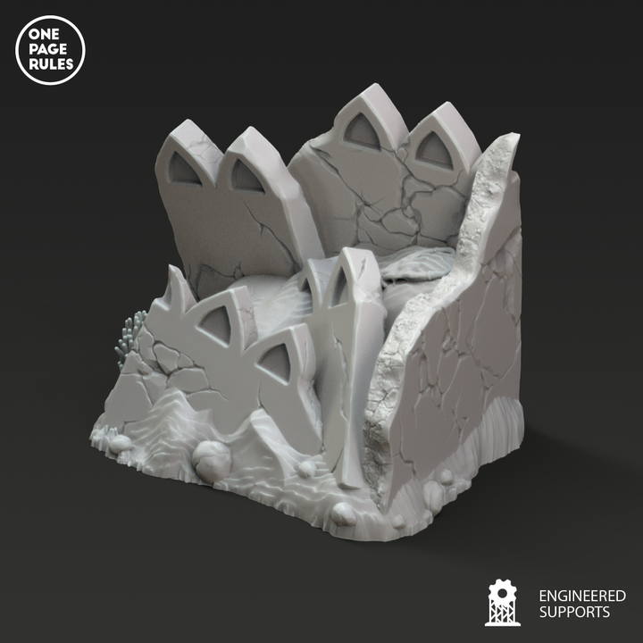 3D Printable Desert Large Terrain by One Page Rules
