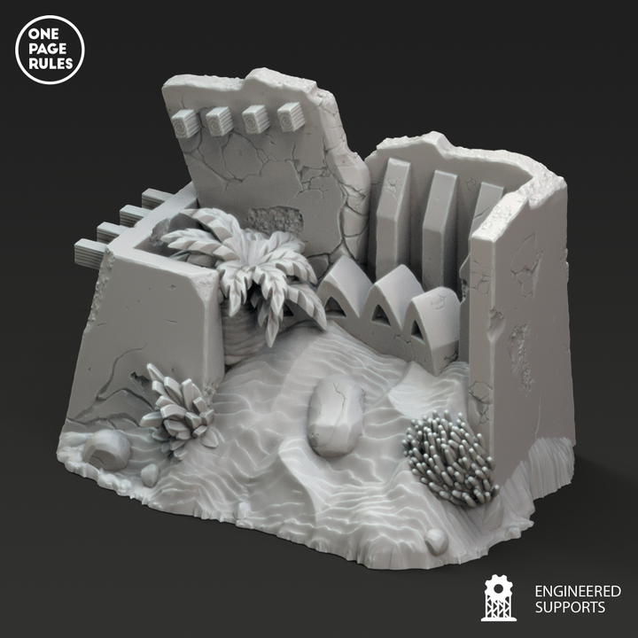 3D Printable Desert Large Terrain by One Page Rules