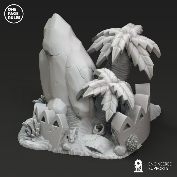 3D Printable Desert Large Terrain by One Page Rules