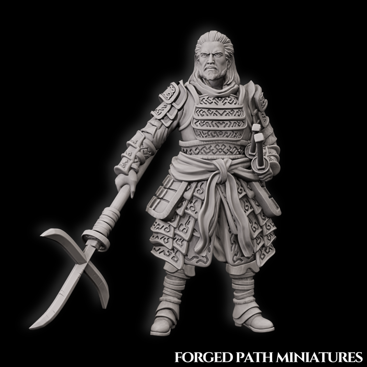 3D Printable Samurai Naginata Unit – 5 Printable STL Models | 30mm ...