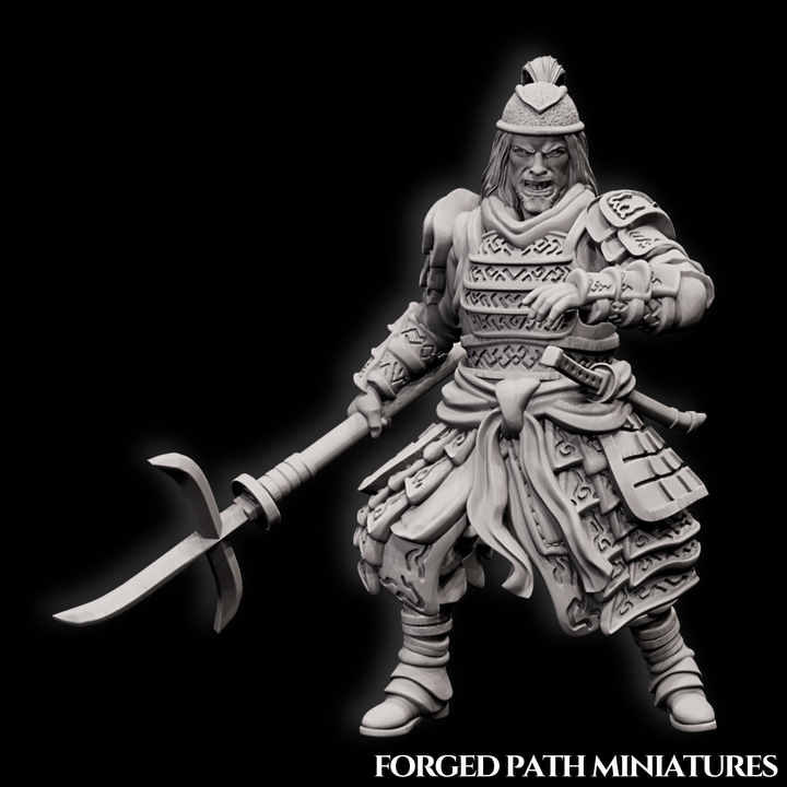 3D Printable Samurai Naginata Unit – 5 Printable STL Models | 30mm ...