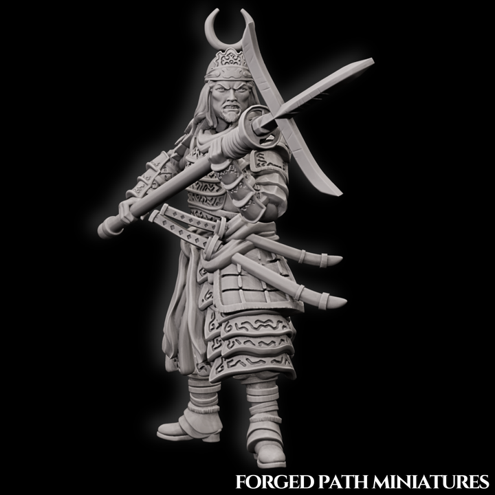 3D Printable Samurai Naginata Unit – 5 Printable STL Models | 30mm ...
