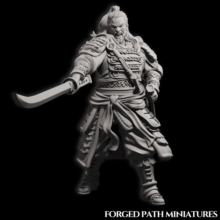 3D Printable Samurai with Katana – 5 STL Miniatures | 30mm Scale | For ...