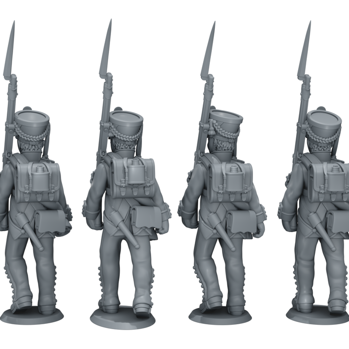 3D Printable 28mm 1809 Kiver Russian Jaeger 'March Attack' Set 1 by ...
