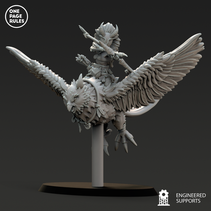 3D Printable Wood Elves - Owl Riders by One Page Rules