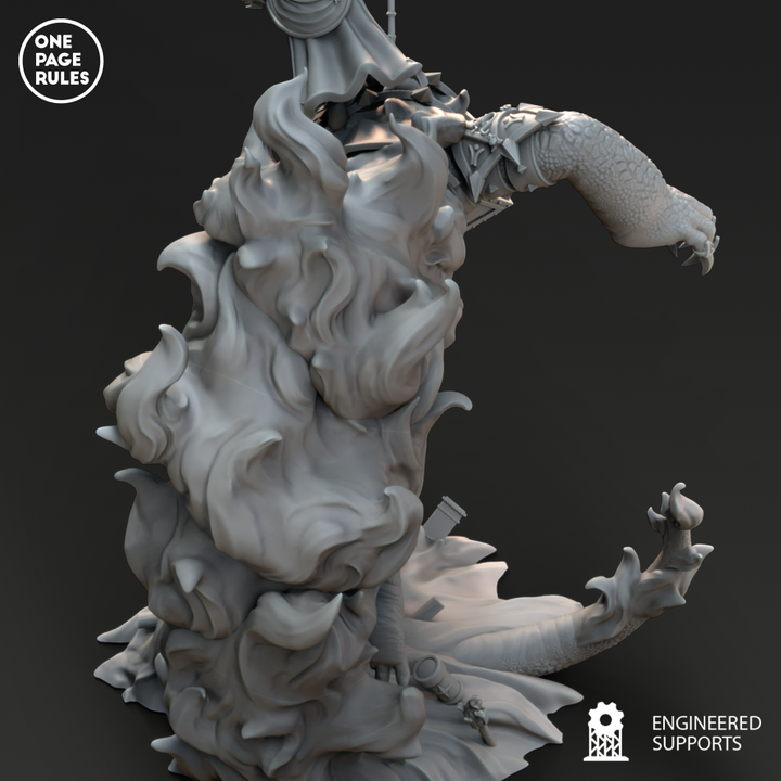 3D Printable Human Empire - Fire Titan by One Page Rules