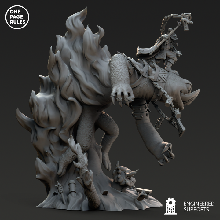 3D Printable Human Empire - Fire Titan by One Page Rules