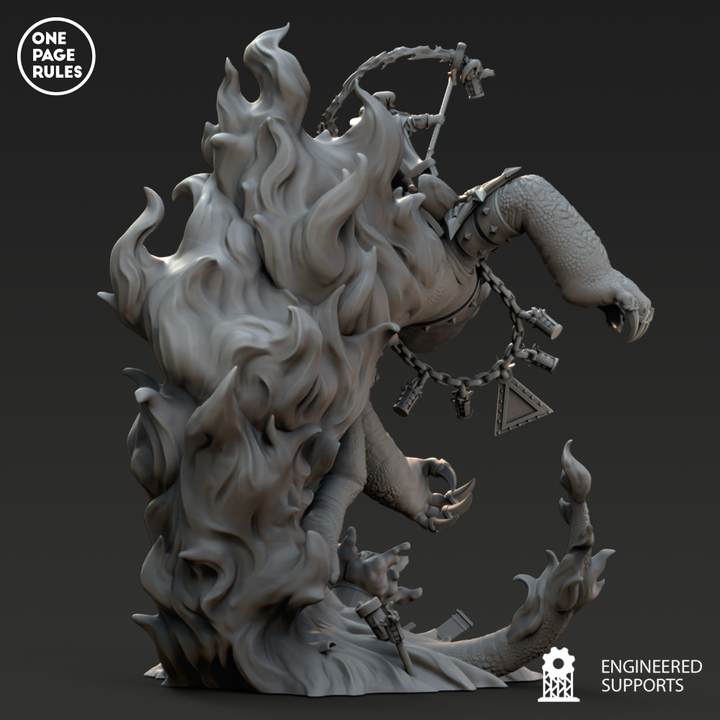 3D Printable Human Empire - Fire Titan by One Page Rules