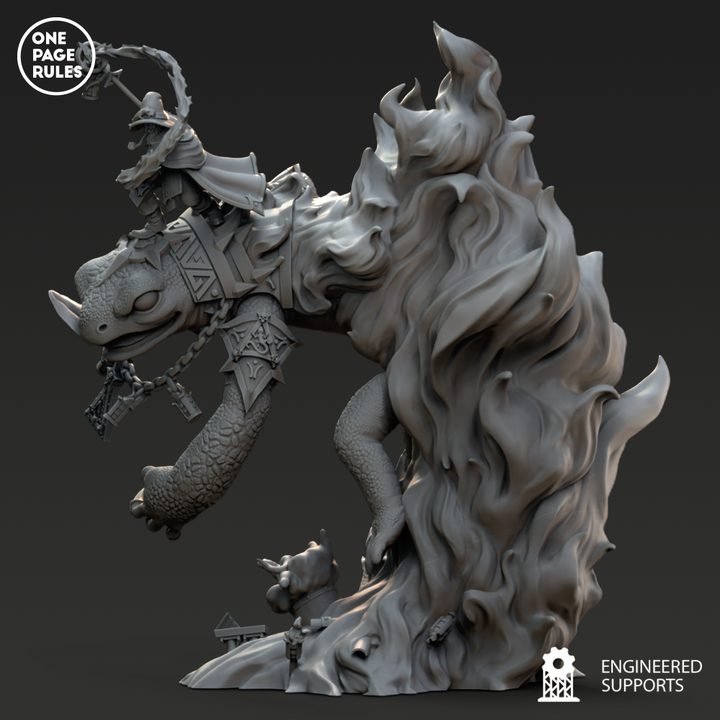 3D Printable Human Empire - Fire Titan by One Page Rules