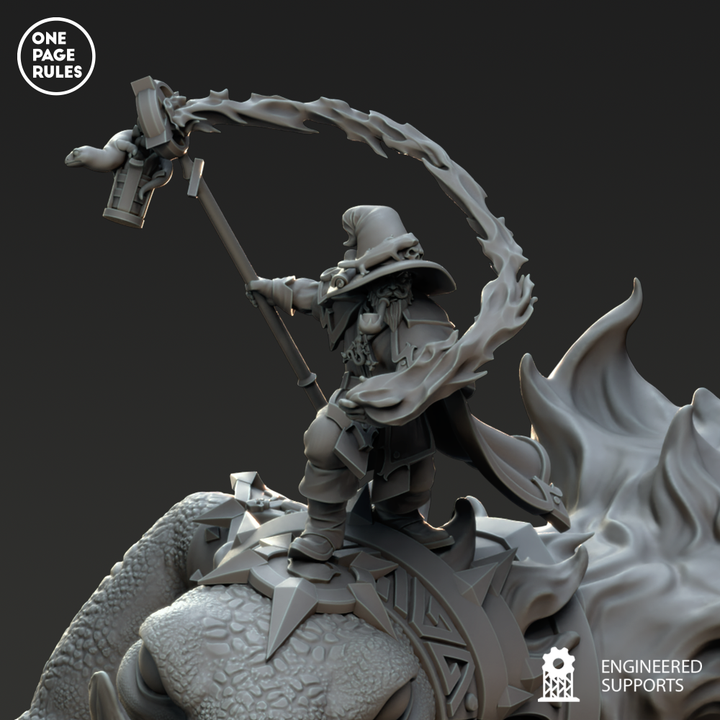 3D Printable Human Empire - Fire Titan by One Page Rules