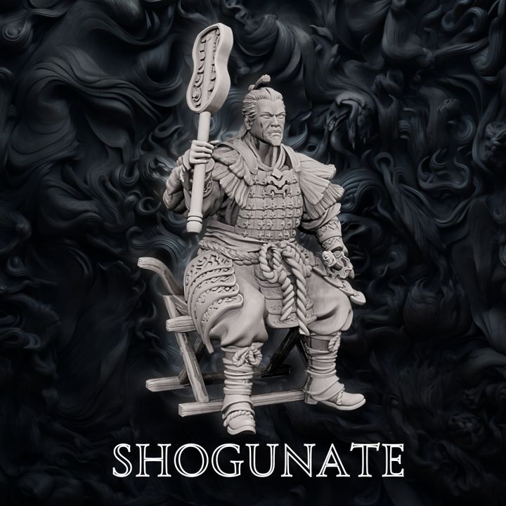 3D Printable Samurai Shogun – Commander STL Model | 30mm Miniature for ...
